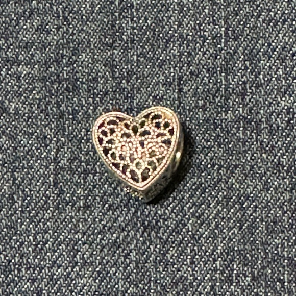 Pandora | Jewelry | Authentic Pandora Heart Charm | Poshmark